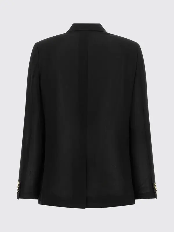 Comme Des Garçons Slim Fit Single-breasted Crêpe Blazer With Classic Lapels