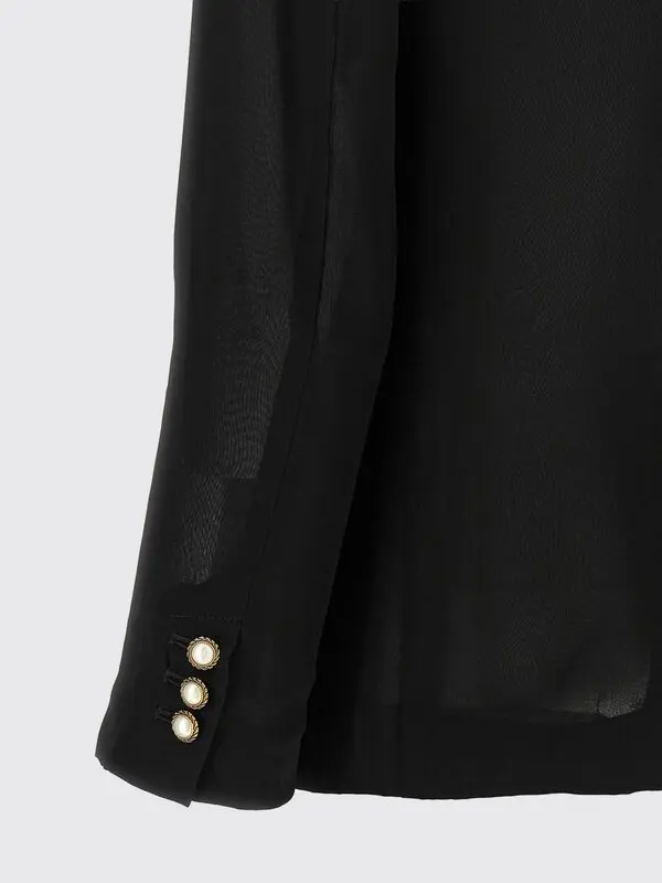 Comme Des Garçons Slim Fit Single-breasted Crêpe Blazer With Classic Lapels