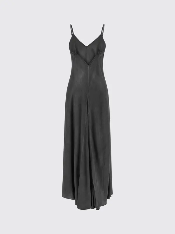 Pinko V-neck Satin Long Slip Dress For Ceremonies