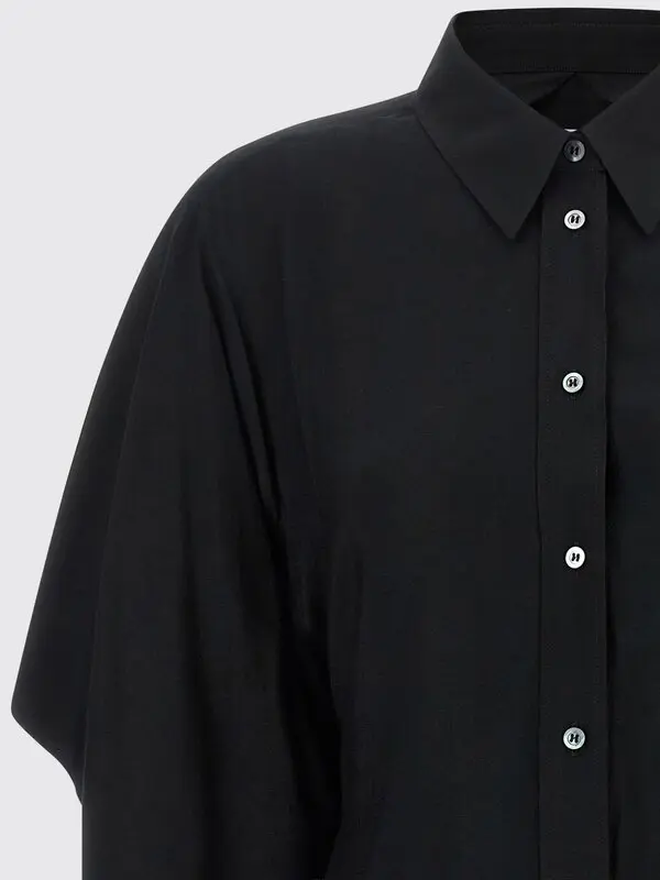 MAISON MARGIELA Relaxed Fit Viscose Shirt With Asymmetrical Hem