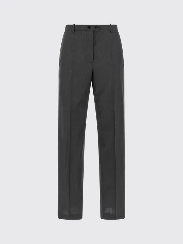 JIL SANDER High-waisted Slim Fit Pants In Wool And Mohair