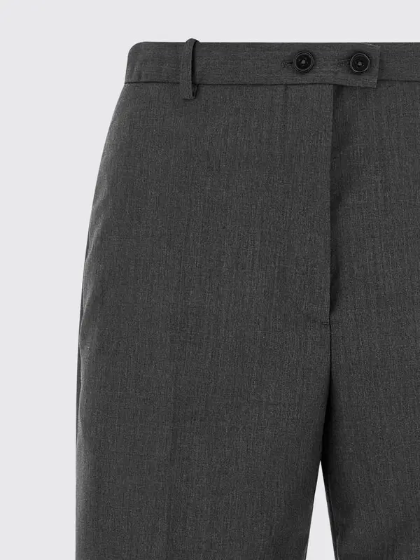JIL SANDER High-waisted Slim Fit Pants In Wool And Mohair
