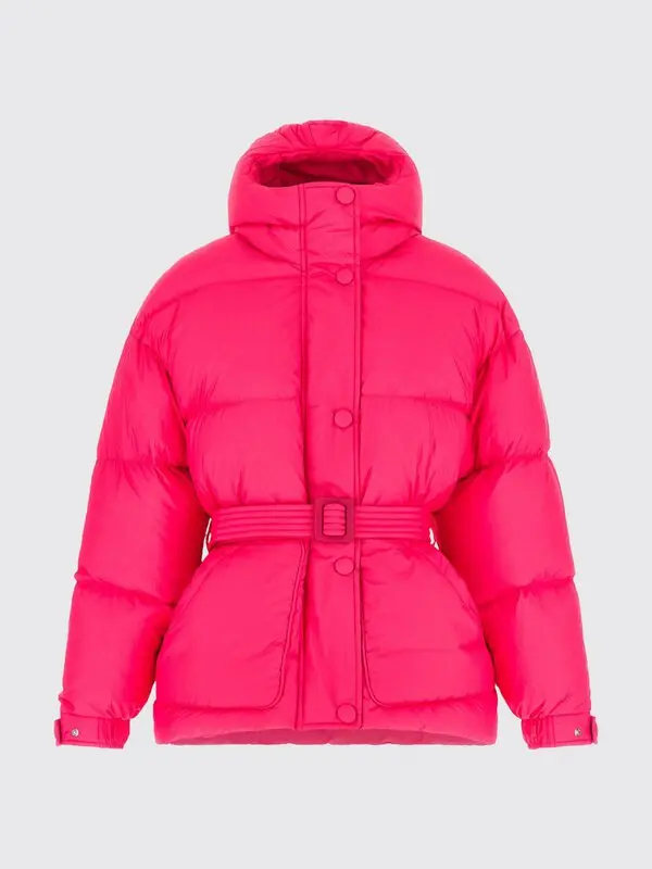 IENKI IENKI Bear Michlin Nylon Puffer Jacket With Ears Hood And Belt