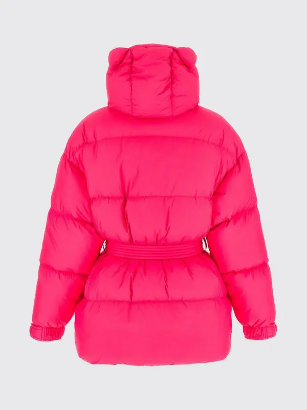 IENKI IENKI Bear Michlin Nylon Puffer Jacket With Ears Hood And Belt