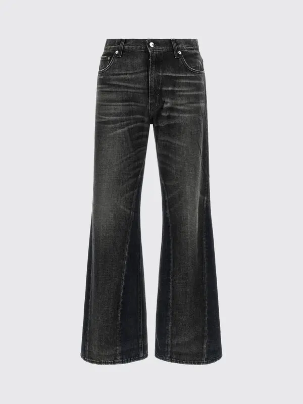 HAIKURE Star High-waisted Wide-leg Cotton Denim Jeans