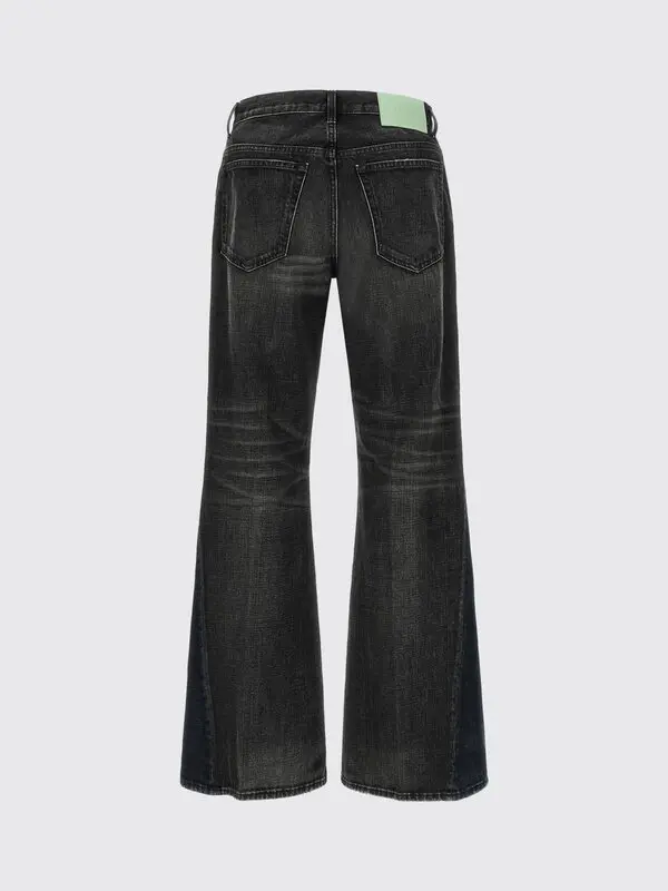 HAIKURE Star High-waisted Wide-leg Cotton Denim Jeans
