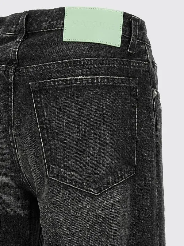 HAIKURE Star High-waisted Wide-leg Cotton Denim Jeans
