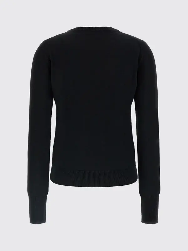 Coperni Crewneck Virgin Wool Cardigan With Brooch Fastening