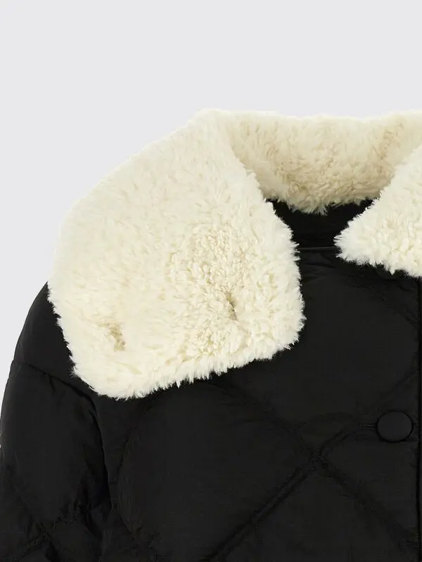 IENKI IENKI Shearling Queen Nylon Puffer Jacket With Asymmetric Closure