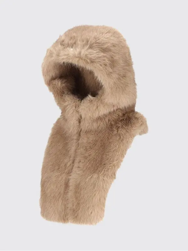 Herno Soft Faux Fur Scarf Collar With Concealed Closure