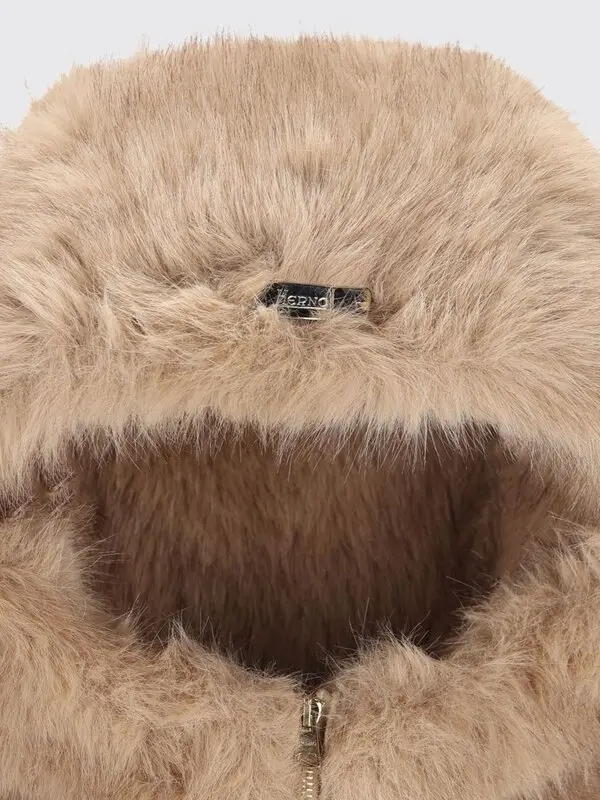 Herno Soft Faux Fur Scarf Collar With Concealed Closure