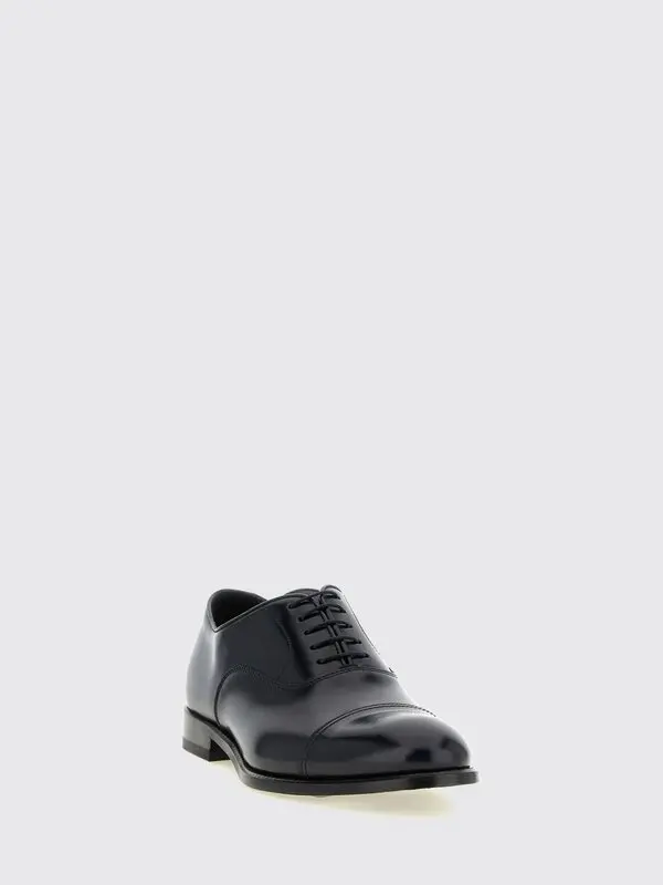 DOUCAL'S Round-toe Oxford Lace-up Shoes In Lamb Leather