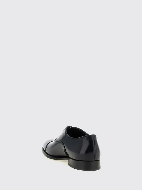 DOUCAL'S Round-toe Oxford Lace-up Shoes In Lamb Leather