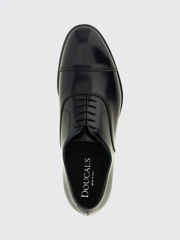 DOUCAL'S Round-toe Oxford Lace-up Shoes In Lamb Leather