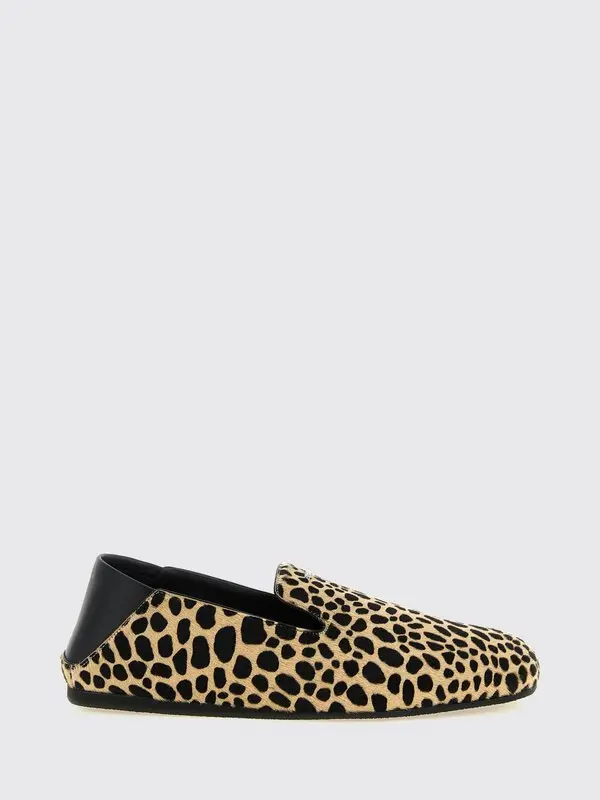 GIUSEPPE ZANOTTI Animal Print Pony-hair Effect Loafers With Rhinestones