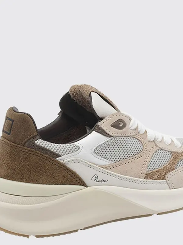 D.a.t.e. Musa Suede And Mesh Low-top Sneakers With A Leather Interior