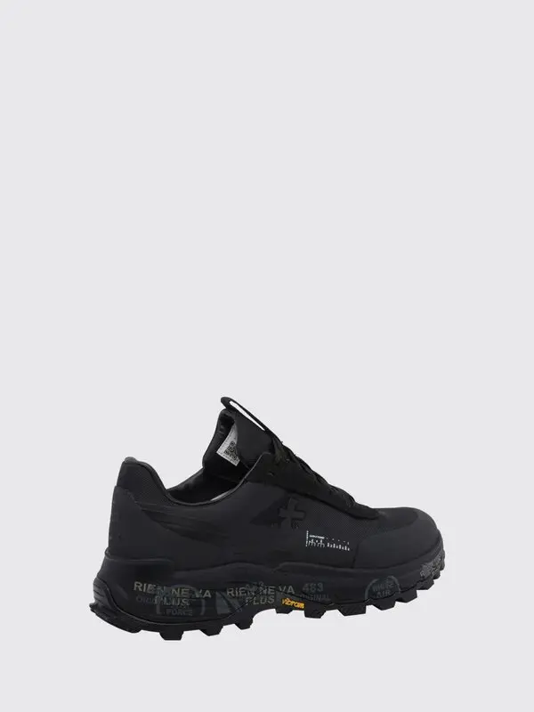 Premiata Devin Technical Fabric Sneakers With Serrated Vibram Sole - Black