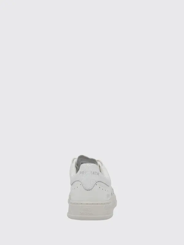 Premiata Quinn Calfskin Sneakers With Crackle Leather Details
