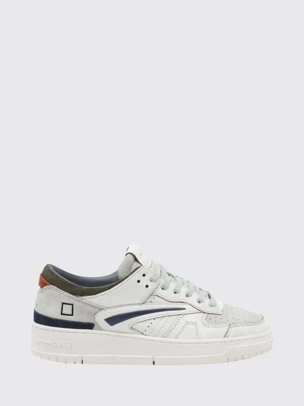 D.a.t.e. Torneo Leather And Suede Low-top Sneakers With Perforated Toe - White 1