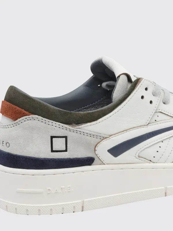 D.a.t.e. Torneo Leather And Suede Low-top Sneakers With Perforated Toe - White 1