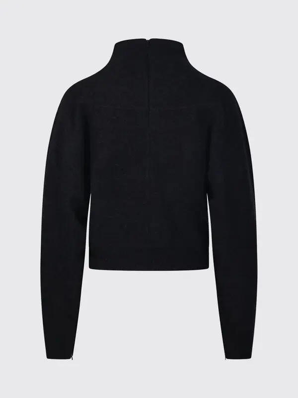 Max Mara Wool And Cashmere Turtleneck Sweater With Ribbed Trims