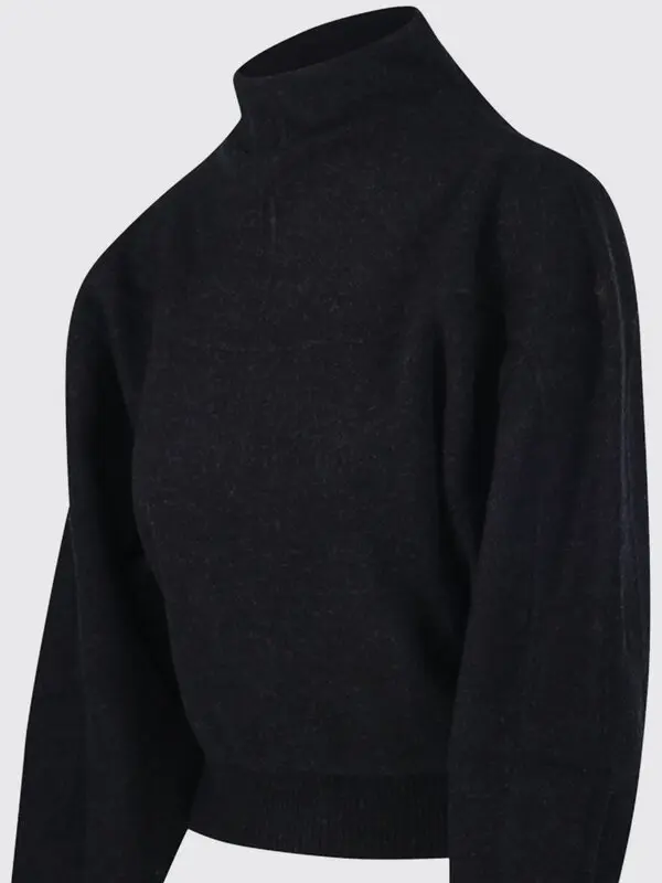 Max Mara Wool And Cashmere Turtleneck Sweater With Ribbed Trims