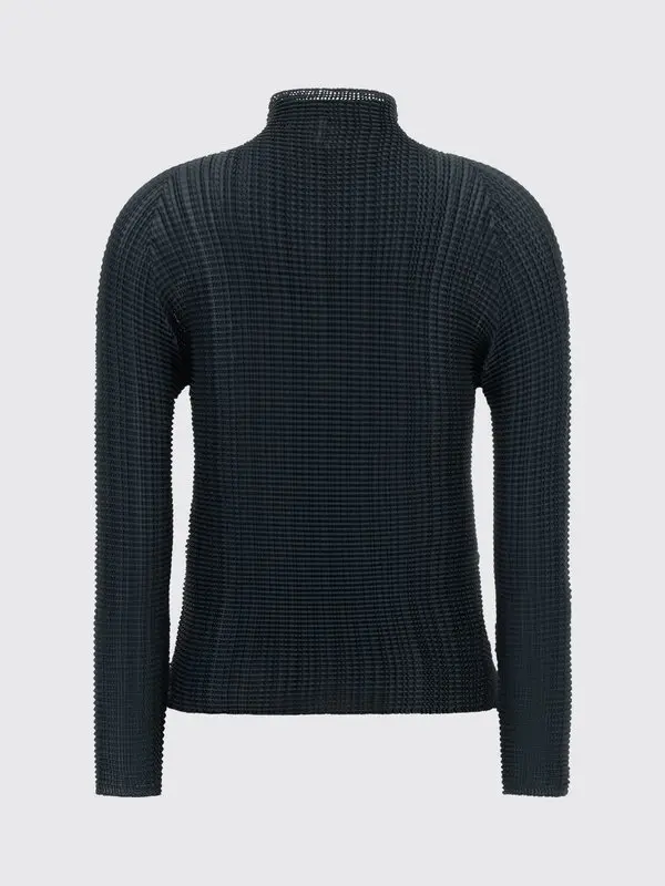 Issey Miyake Long-sleeved Polyester Crêpe Turtleneck - Blue