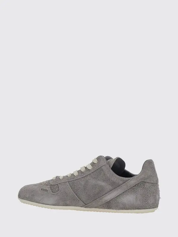 Rick Owens Low-top Suede Sneakers With Leather Interior