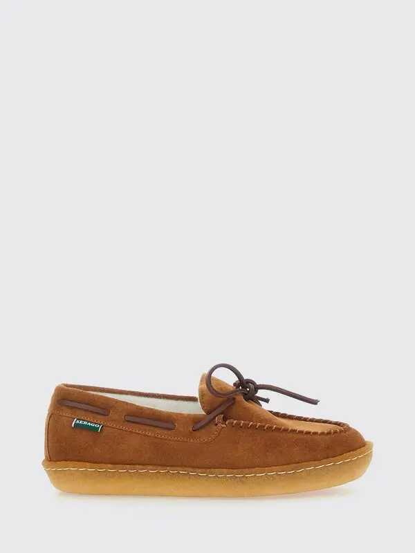 SEBAGO Colton Round-toe Suede Boat Shoes With Adjustable Laces