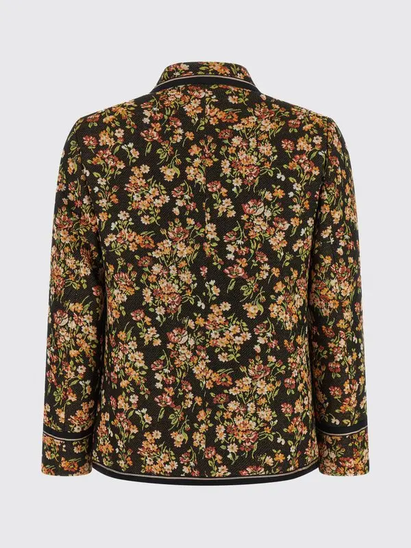 Dries Van Noten Floral-embroidered Cotton-blend Blazer With Sequins
