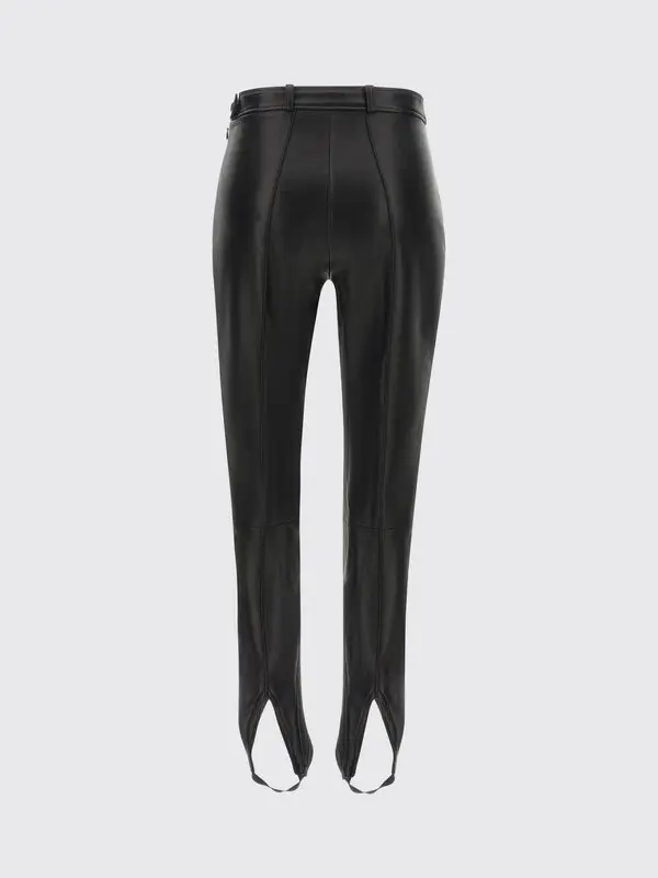 Balmain Mid-rise Smooth Lambskin Leather Skinny Pants