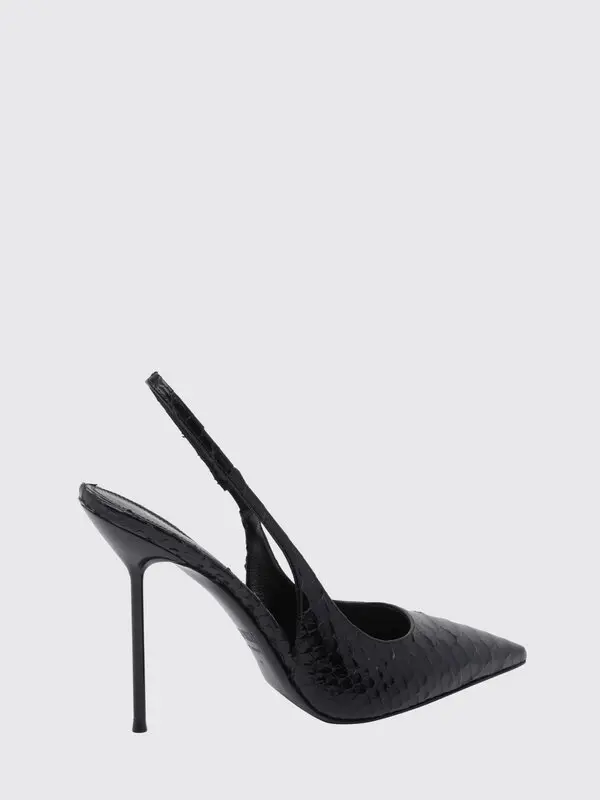 Paris Texas Lidia Python-print Leather High-heel Slingback Pumps