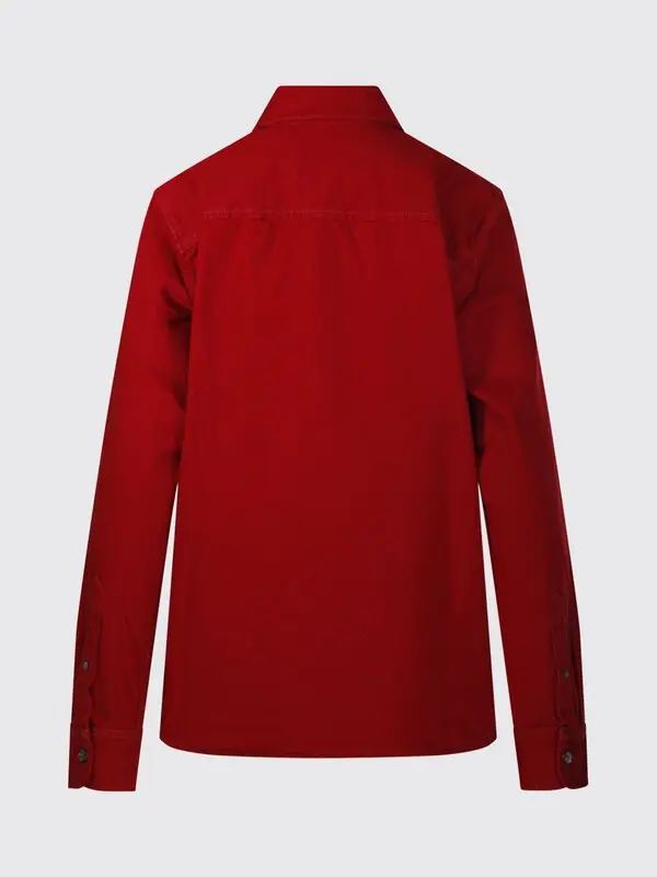 AMI Paris Embroide Logo Button-down Cotton Shirt