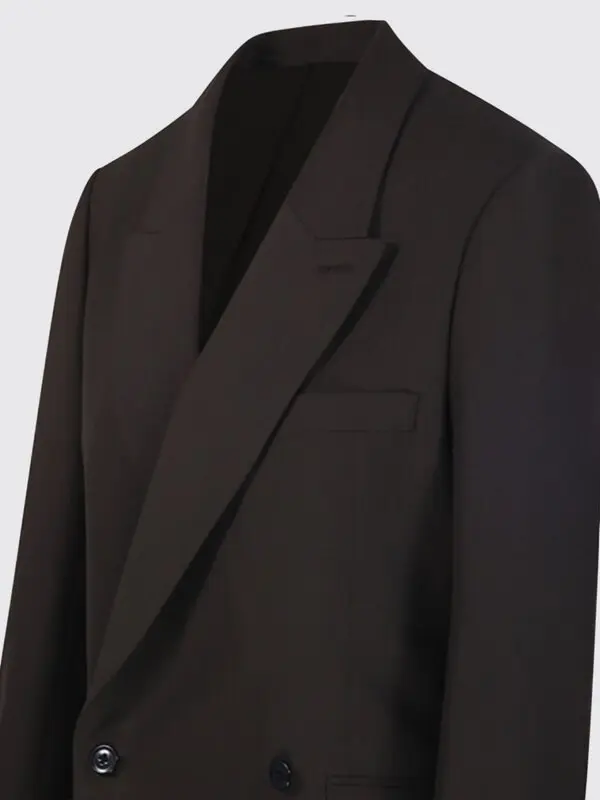 LEMAIRE Cropped Double-breasted Wool-blend Blazer With Classic Lapels