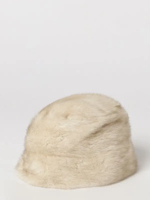 Simonette Ravizza Beanie In Precious Mink Fur - Gold