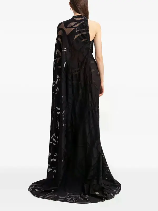 GEMY MAALOUF Asymmetrical Beaded-corset Dress