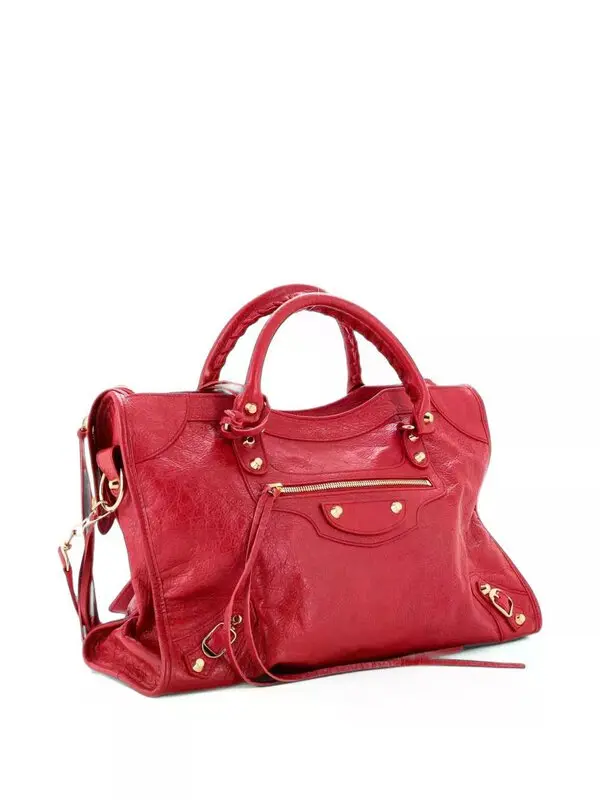 Balenciaga City Classic Studs Bag Leather Medium Satchel