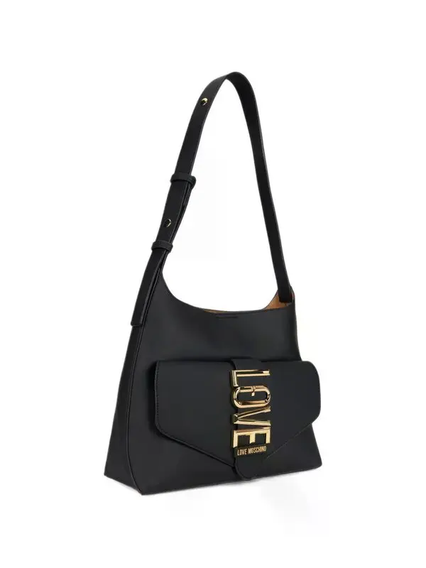 Moschino Logo-plaque Adjustable-strap Shoulder Bag