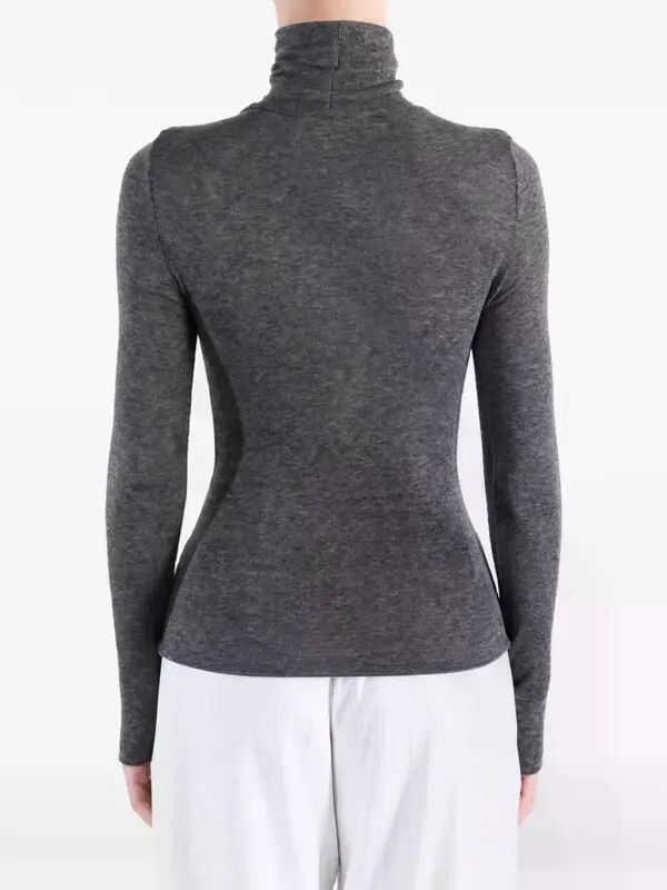 AMOMENTO Roll-neck Long-sleeve T-shirt