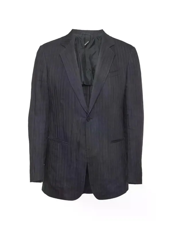 Giorgio Armani Striped Single-breasted Blazer