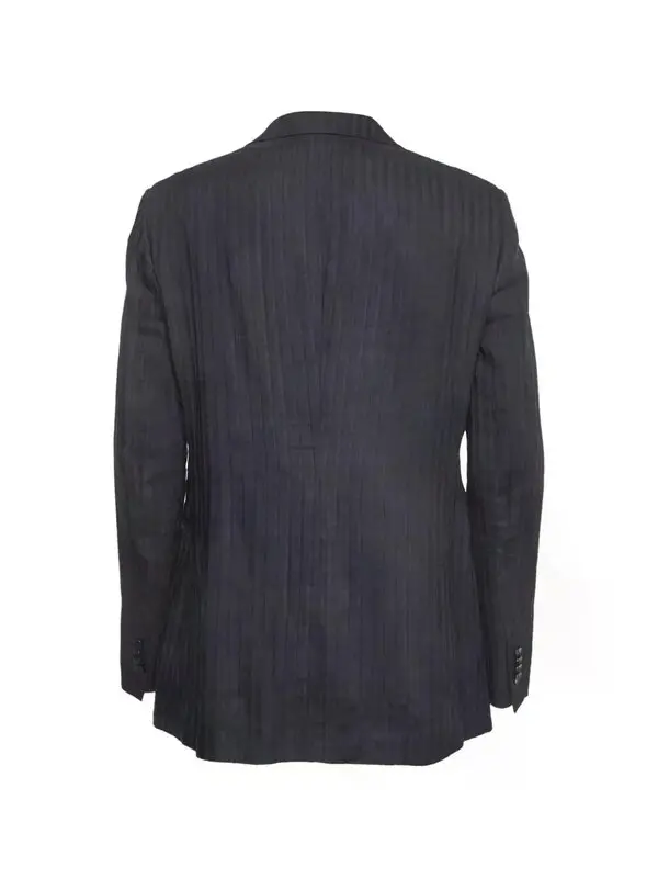 Giorgio Armani Striped Single-breasted Blazer