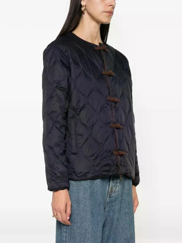 Taion Quilted Toggle-fastening Jacket - Blue
