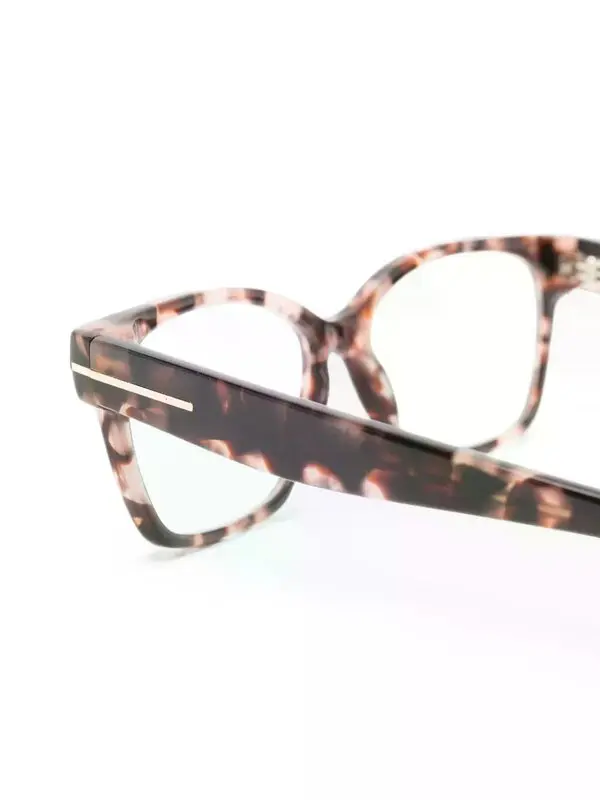 TOM FORD Tortoiseshell-effect Rectangle-frame Glasses