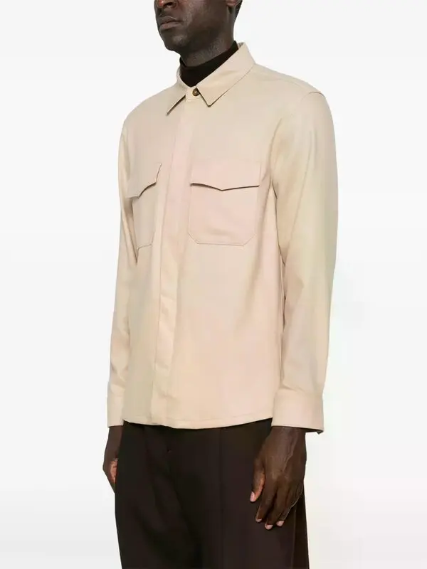 Canali Button-up Flap-pocket Jacket