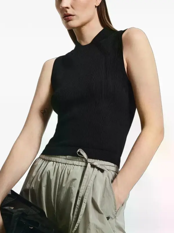 STEL Ribbed Mock-neck Tank Top
