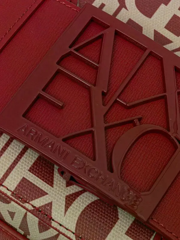 Armani Exchange Logo-print Buckle-detail Shoulder Bag