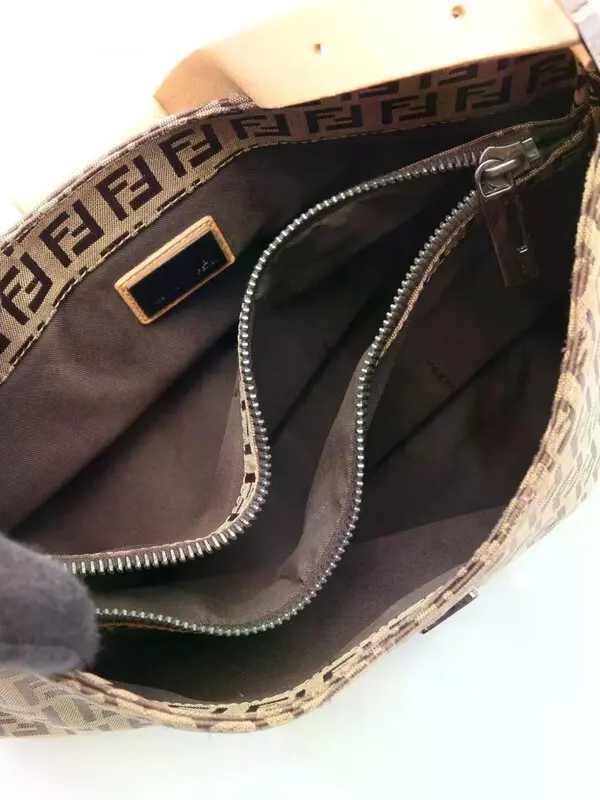 Fendi 2000-2010 Zucchino Canvas Shoulder Bag