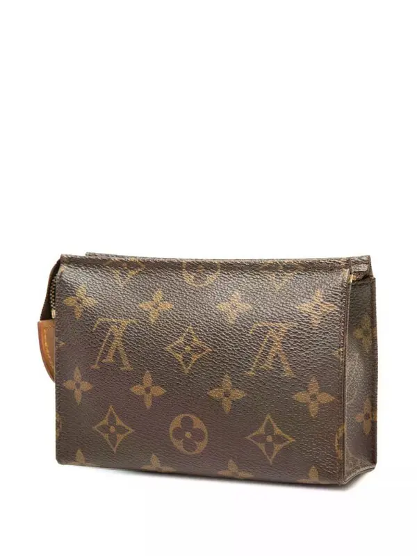 LOUIS VUITTON 2002 Monogram Toiletry Pouch 15 Clutch Bag