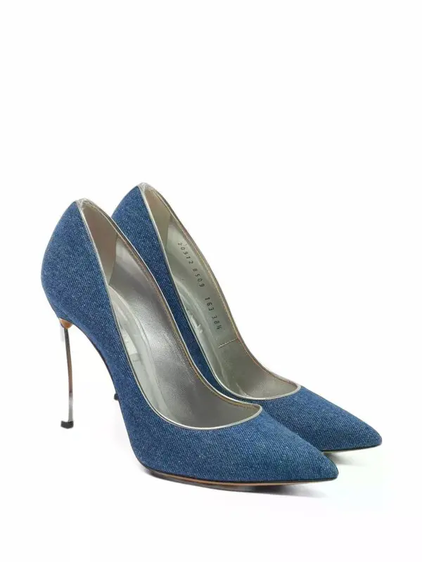 Casadei Blade Denim Pumps