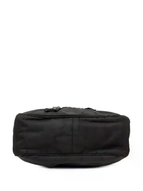 Prada 2000-2013 Beaded Tessuto Evening Bear Frame Handbag